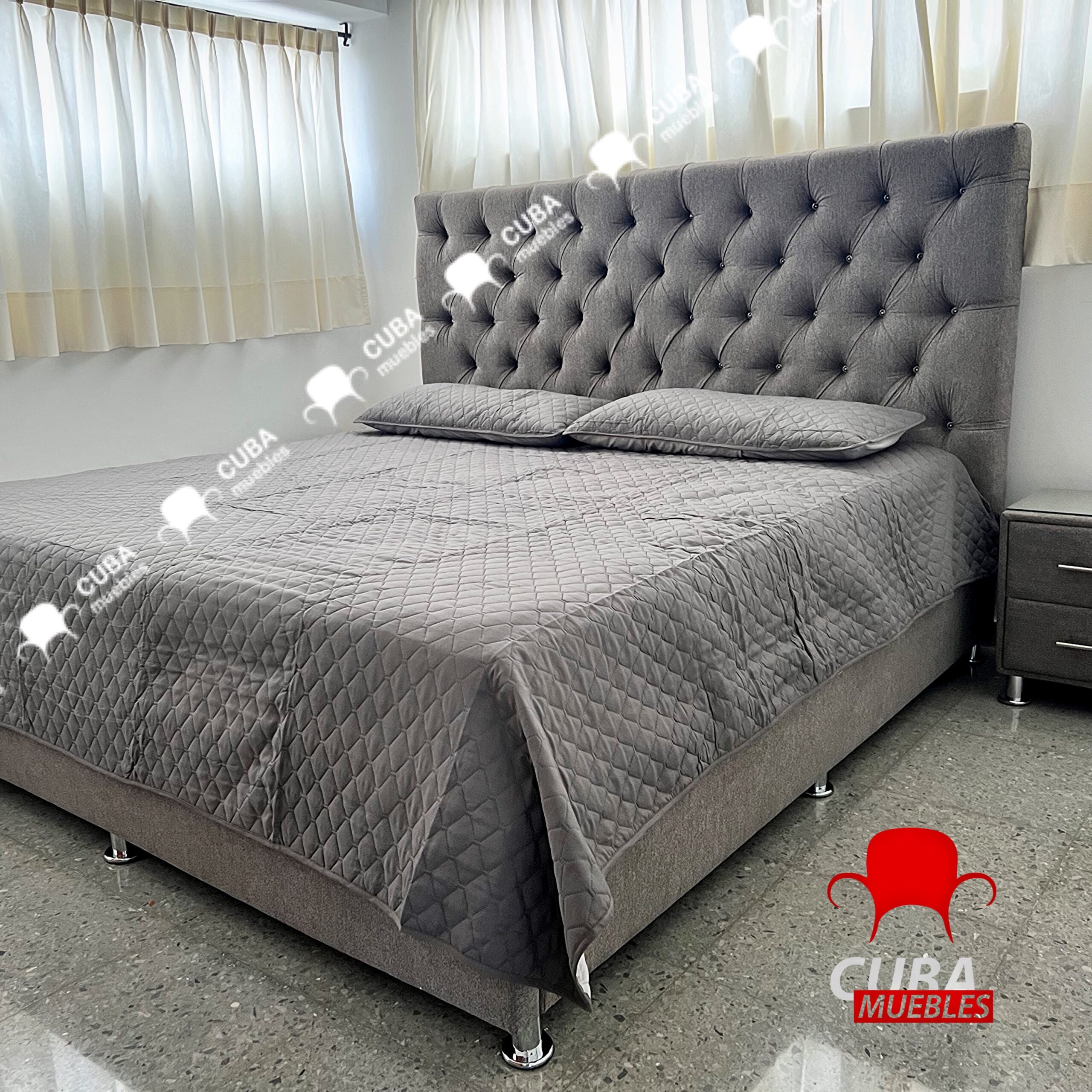 CAMA EPOQUE LIGHT king size - Cuba Muebles