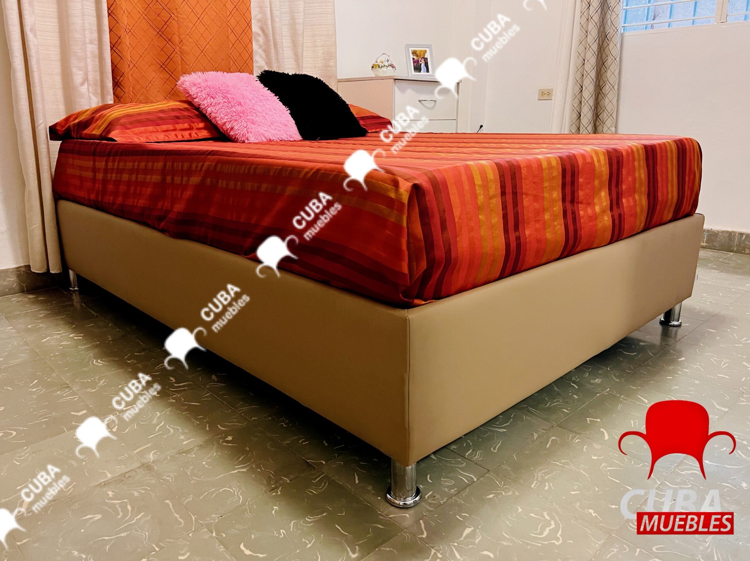 Box Spring tapizados - Cuba Muebles