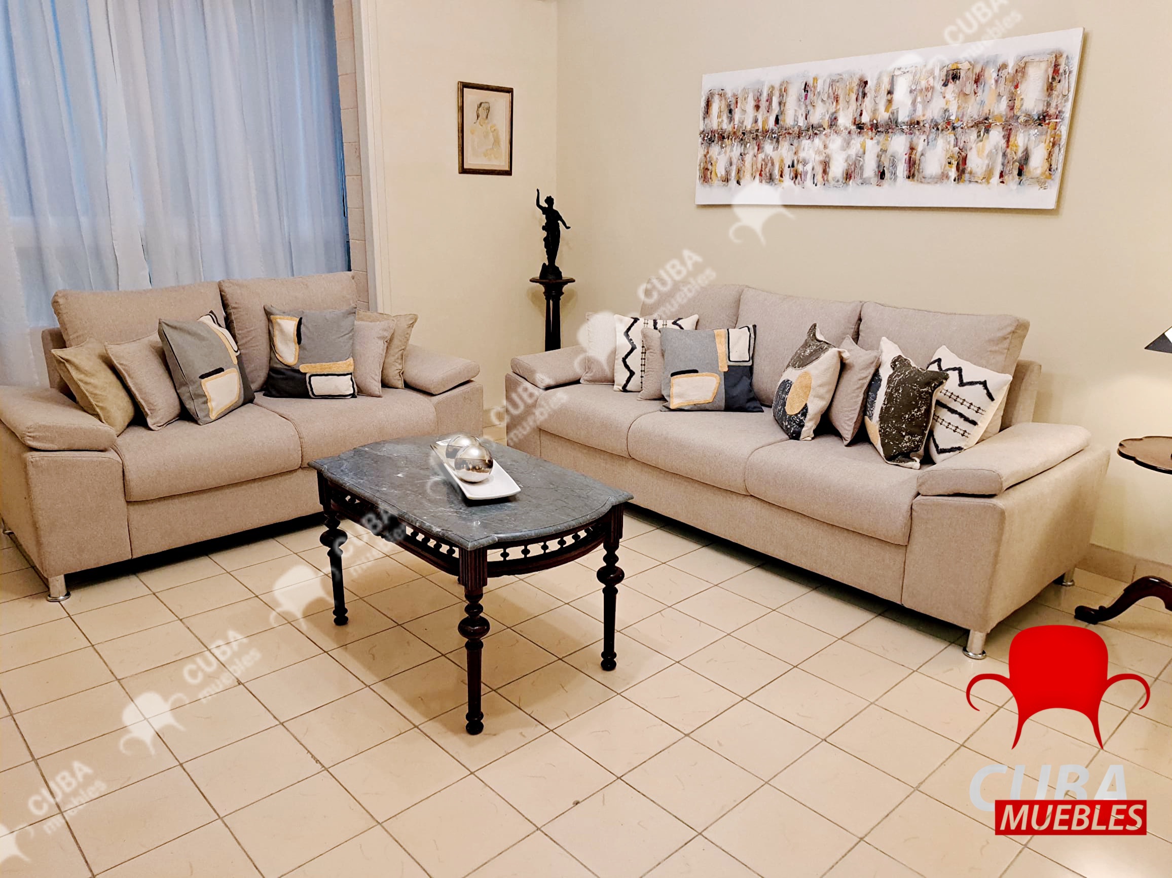 Andrea Nice sofá 3 y 2 - Cuba Muebles